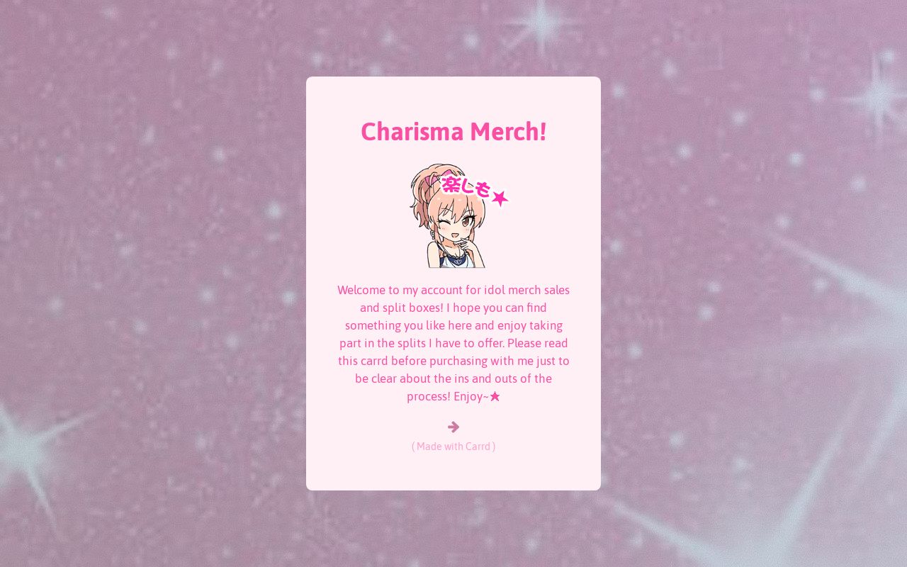 charisma merch